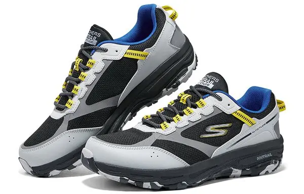 Sketchers Go Run Trail Altitude Athletic Shoes - Grey/yellow