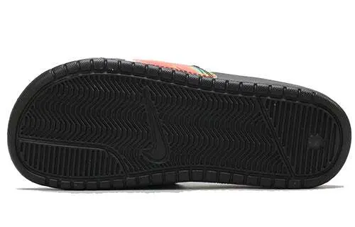 Nike Benassi Jdi Print Floral Slides - Black