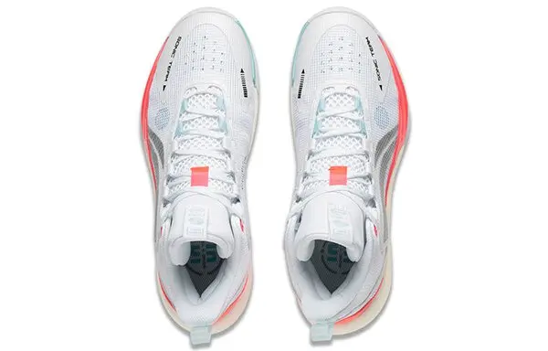 LI-NING Sonic Team Athletic Sneakers - White/orange