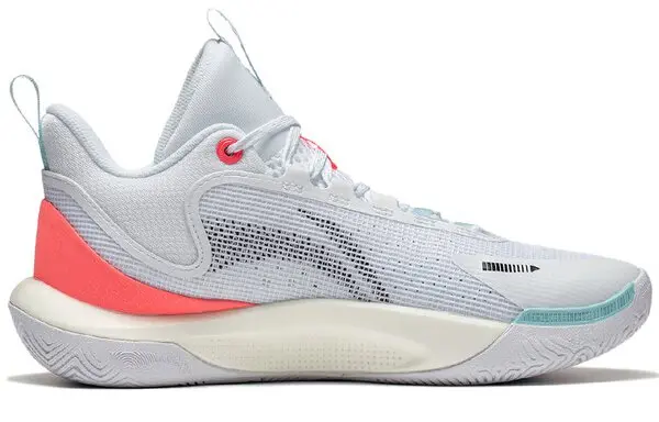 LI-NING Sonic Team Athletic Sneakers - White/orange