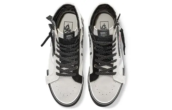 VANS Sk8-hi Reissue Cap 'reflective' High Top Sneakers - Marshmallow/black