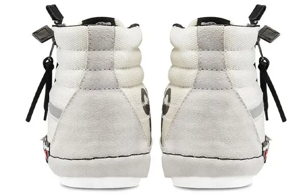 VANS Sk8-hi Reissue Cap 'reflective' High Top Sneakers - Marshmallow/black