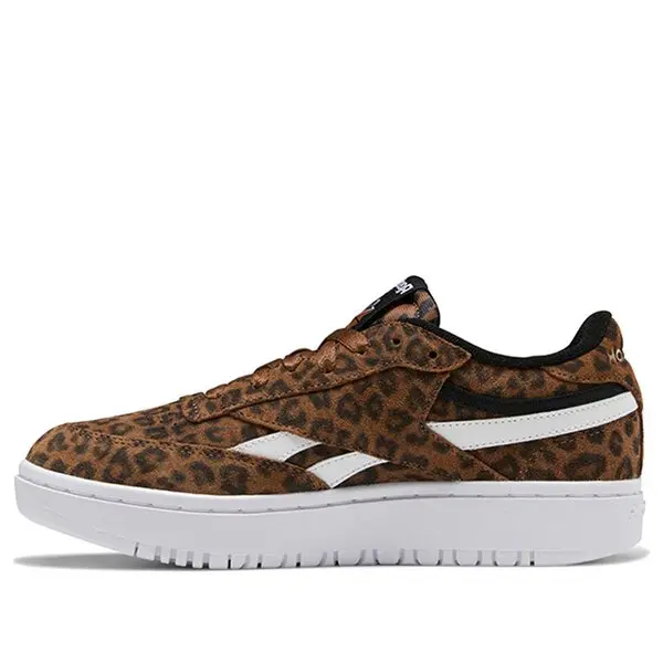 REEBOK Club C Double Revenge Leopard Print Sneakers - Brown