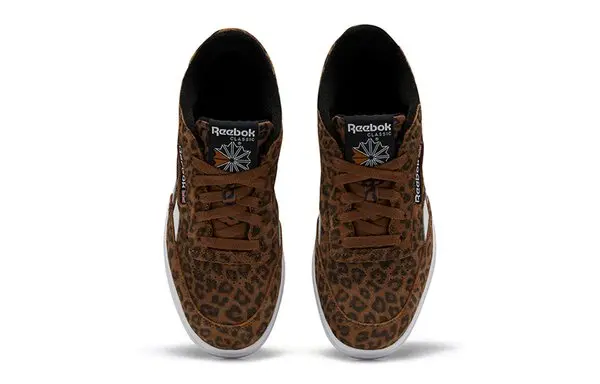 REEBOK Club C Double Revenge Leopard Print Sneakers - Brown