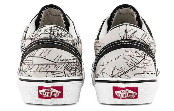 VANS Moca X Old Skool 'frances Stark Maps' Collaboration - Multi-color