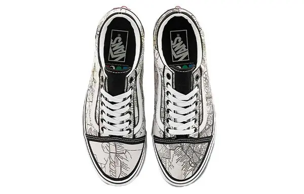 VANS Moca X Old Skool 'frances Stark Maps' Collaboration - Multi-color