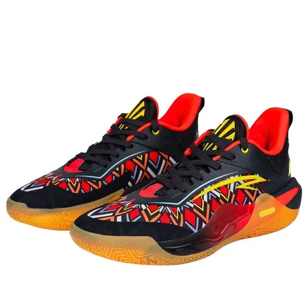 ANTA Kai 1 Speed 'tribe' Athletic Sneakers - Black/multi-color