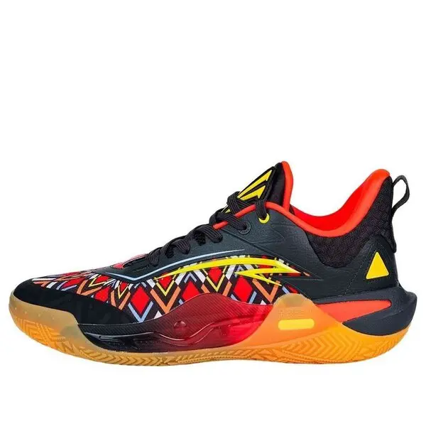 ANTA Kai 1 Speed 'tribe' Athletic Sneakers - Black/multi-color