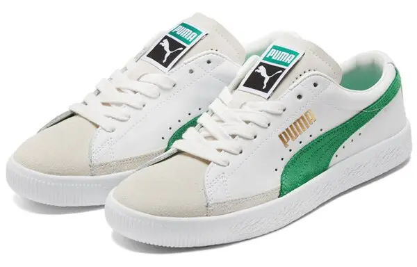 PUMA Basket Vintage Sneakers - White/green