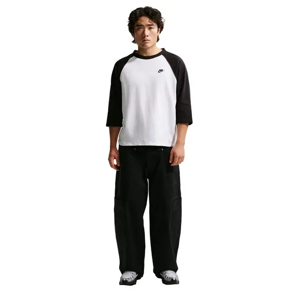 Nike Club Raglan Top - Black/white