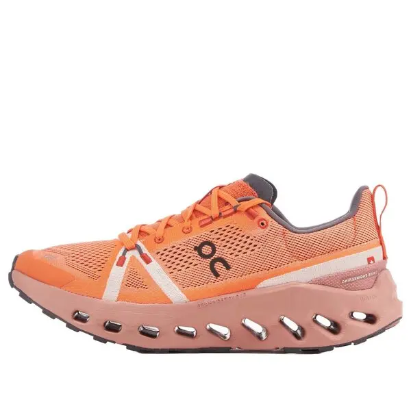 On Cloudsurfer Trail Athletic Sneakers - Flame/dustrose