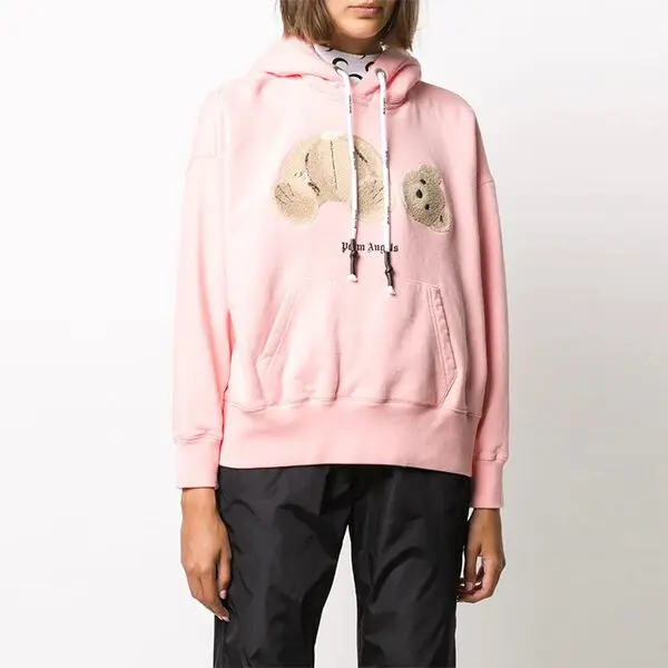 Palm Angels Broken Bear Cotton Hoodie