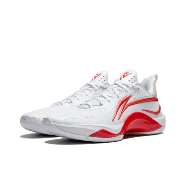 LI-NING Shining 1.0 Athletic Sneakers - White/red