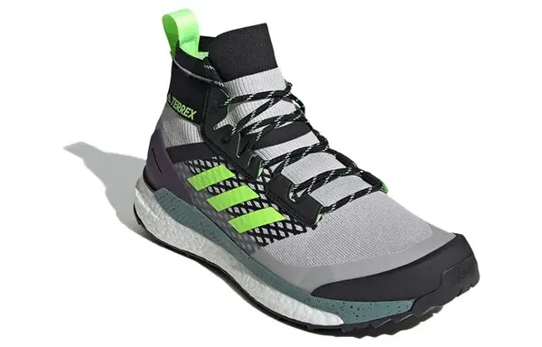 Adidas Free Hiker Mid-top Sneakers - Grey/green