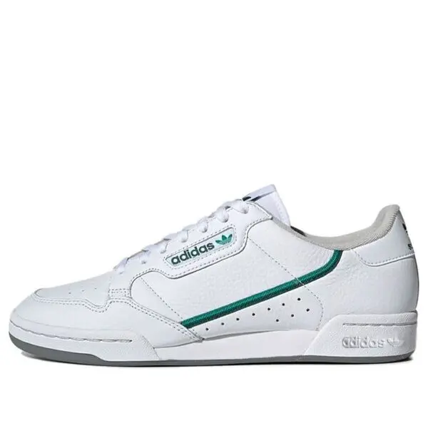 Adidas Continental 80 Low Top Sneakers - White/green