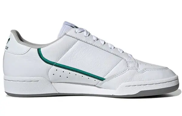 Adidas Continental 80 Low Top Sneakers - White/green