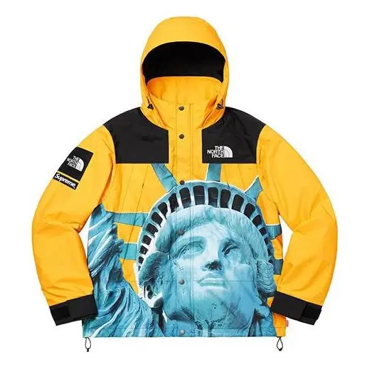 Supreme X The North Face Statue Of Liberty Waterproof Interchange Jacket - Yellow