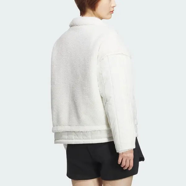 Adidas Reversible Padded Jacket With Stand Collar