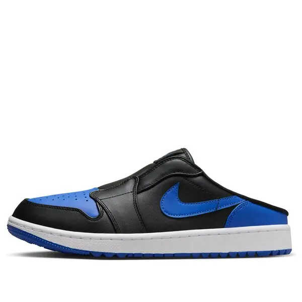 JORDAN 1 Mule Golf Shoes - Black/white/royal