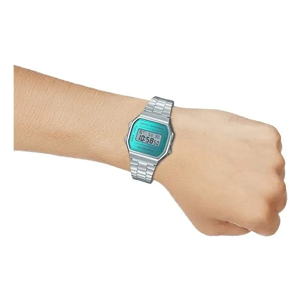 Casio Stainless Steel Digital Watch - Silverblue
