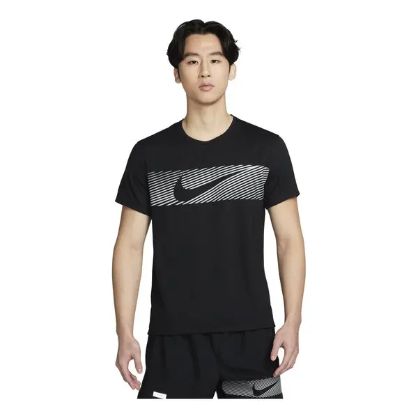 Nike Miler Flash Dri-fit Uv T-shirt - Black