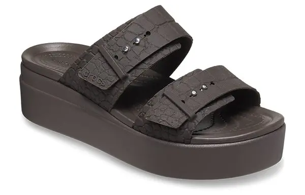 CROCS Brooklyn Platform Sandals With Adjustable Straps