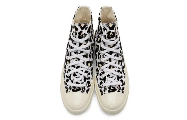 CONVERSE Chuck 70 Hi 'logo Play' Leopard Print Lace-up Sneakers