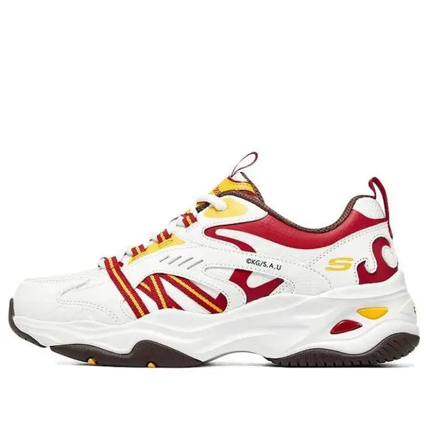Sketchers D'lites 4.0 Athletic Sneakers - White/red