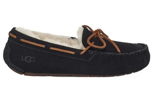 UGG Dakota Slipper With Fleece Lining - Black