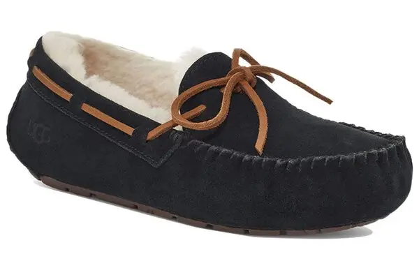 UGG Dakota Slipper With Fleece Lining - Black