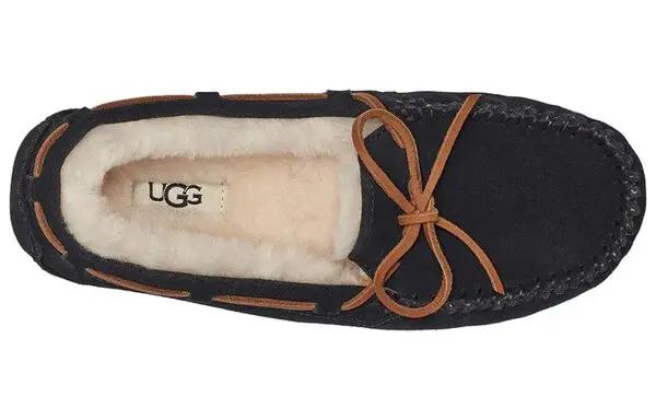 UGG Dakota Slipper With Fleece Lining - Black