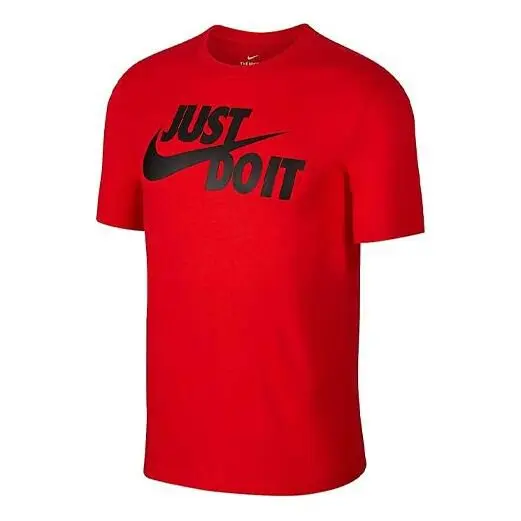 Nike Jdi Large Logo Short Sleeve Large T-shirt - Red
