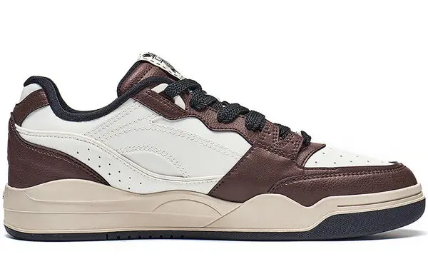 LI-NING Moon White "white Brown" Sneakers - White/black/brown