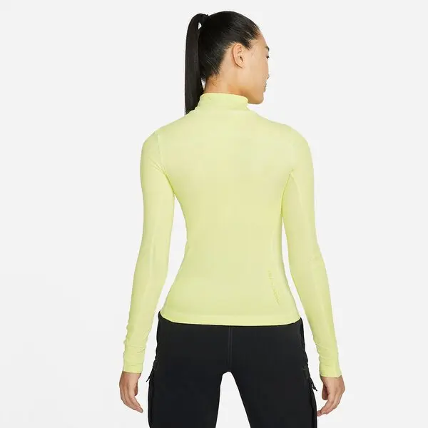 Nike X Long Sleeve Base Layer Top - Green/yellow