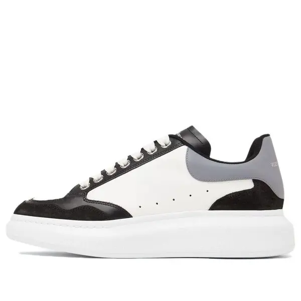 Alexander McQueen Colour-block Low-top Sneakers - White/grey/black