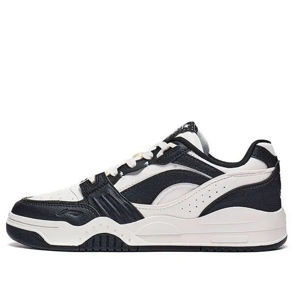LI-NING Moon White Lace-up Sneakers - White/black