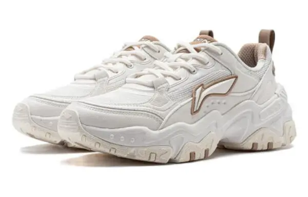 LI-NING Brown Sugar Sneakers - White/brown