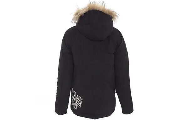 Adidas Down Padded Parka With Fur Trimmed Hood