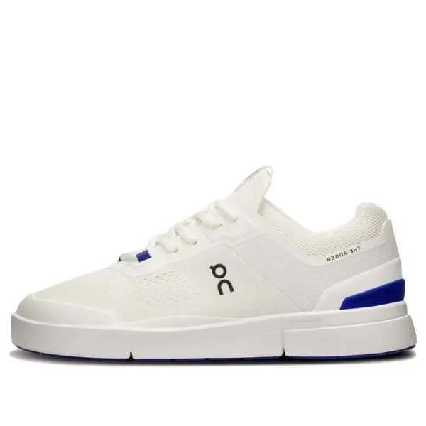 On The Roger Spin "undyed Indigo" Sneakers - White/navy