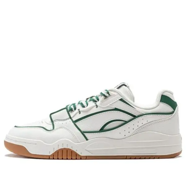 LI-NING Athletic Sneakers - White/green/tan