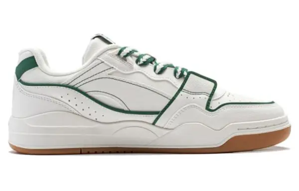 LI-NING Athletic Sneakers - White/green/tan