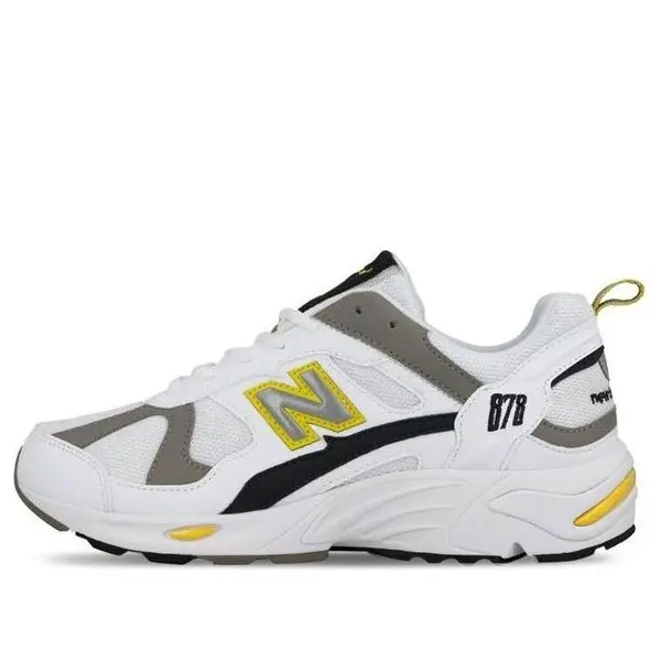 NEW BALANCE 878 Athletic Sneakers - Gray/white/yellow