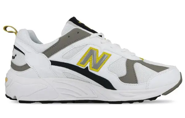 NEW BALANCE 878 Athletic Sneakers - Gray/white/yellow