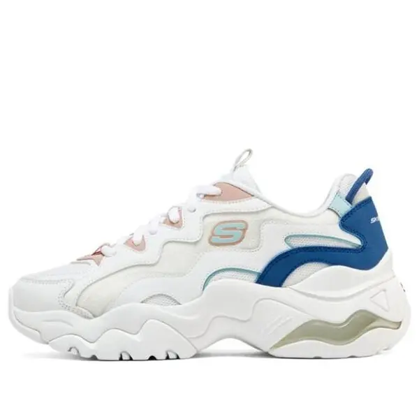 Sketchers Dlites 3-high Alert Sneakers - White/blue