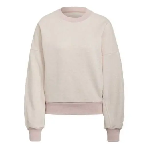 Adidas Studio Lounge Fleece Sweatshirt - Botanic Pink Mel