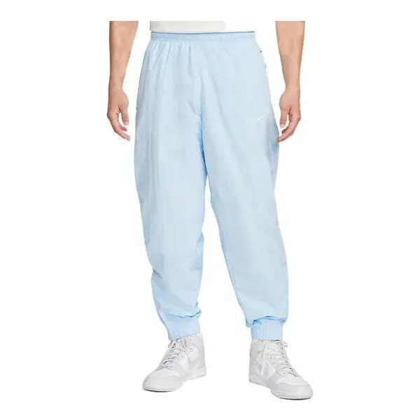 Nike Solo Swoosh Woven Track Pant 'light Blue - Default Colorway