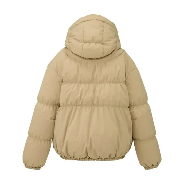 Onitsuka Tiger Hooded Down Jacket - Light Khaki