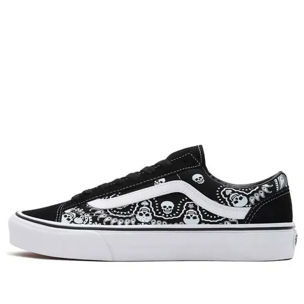 VANS Style 36 Bandana "skull Paisley" Low Top Sneakers - Black