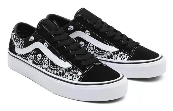 VANS Style 36 Bandana "skull Paisley" Low Top Sneakers - Black