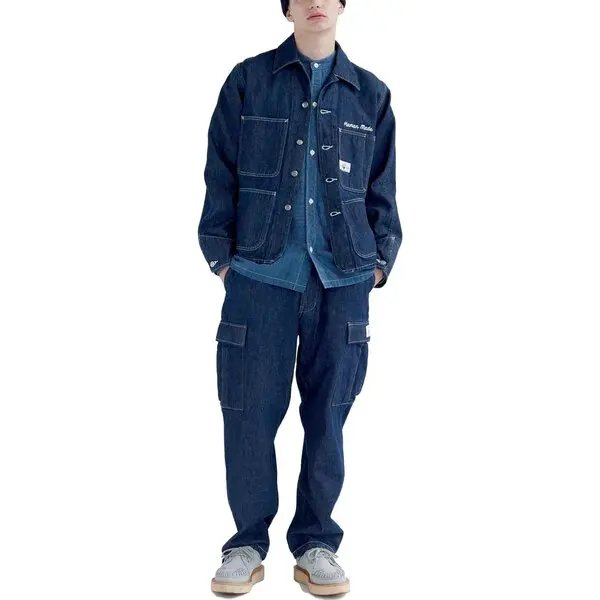 HUMAN MADE Indigo Denim Cargo Pants